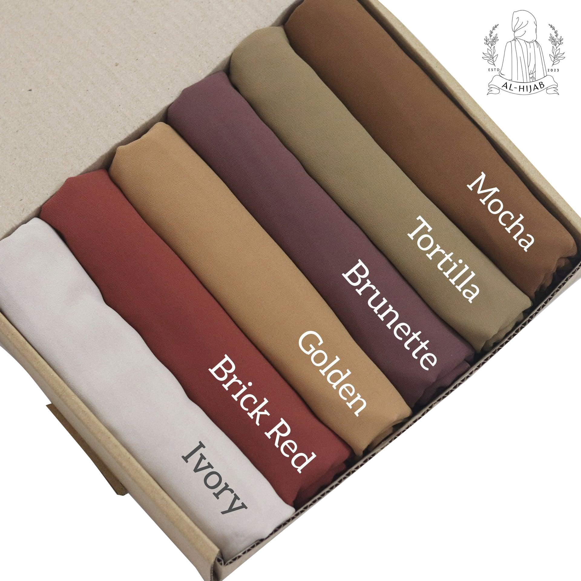 Plain Luxury Chiffon Georgette Hijab Bundle for Girls/Women | Daraz.pk