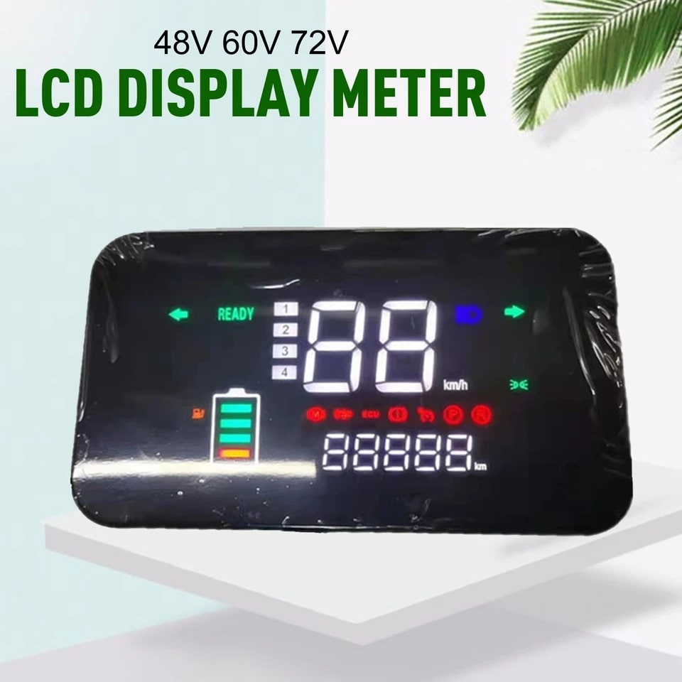 Electric Bike Speedometer Dashboard Instrument ODO Monitor 48V 60V 72V ...