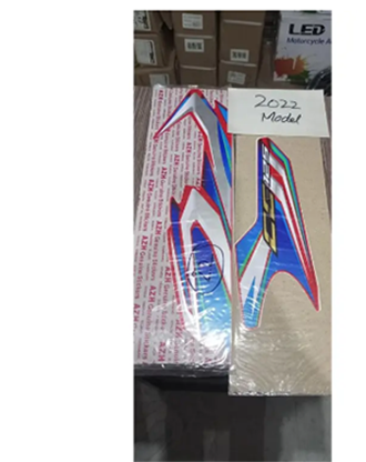 Tanki Tapa Sticker 2022 Model Honda 125 ( COMPLETE SET ) | Daraz.pk