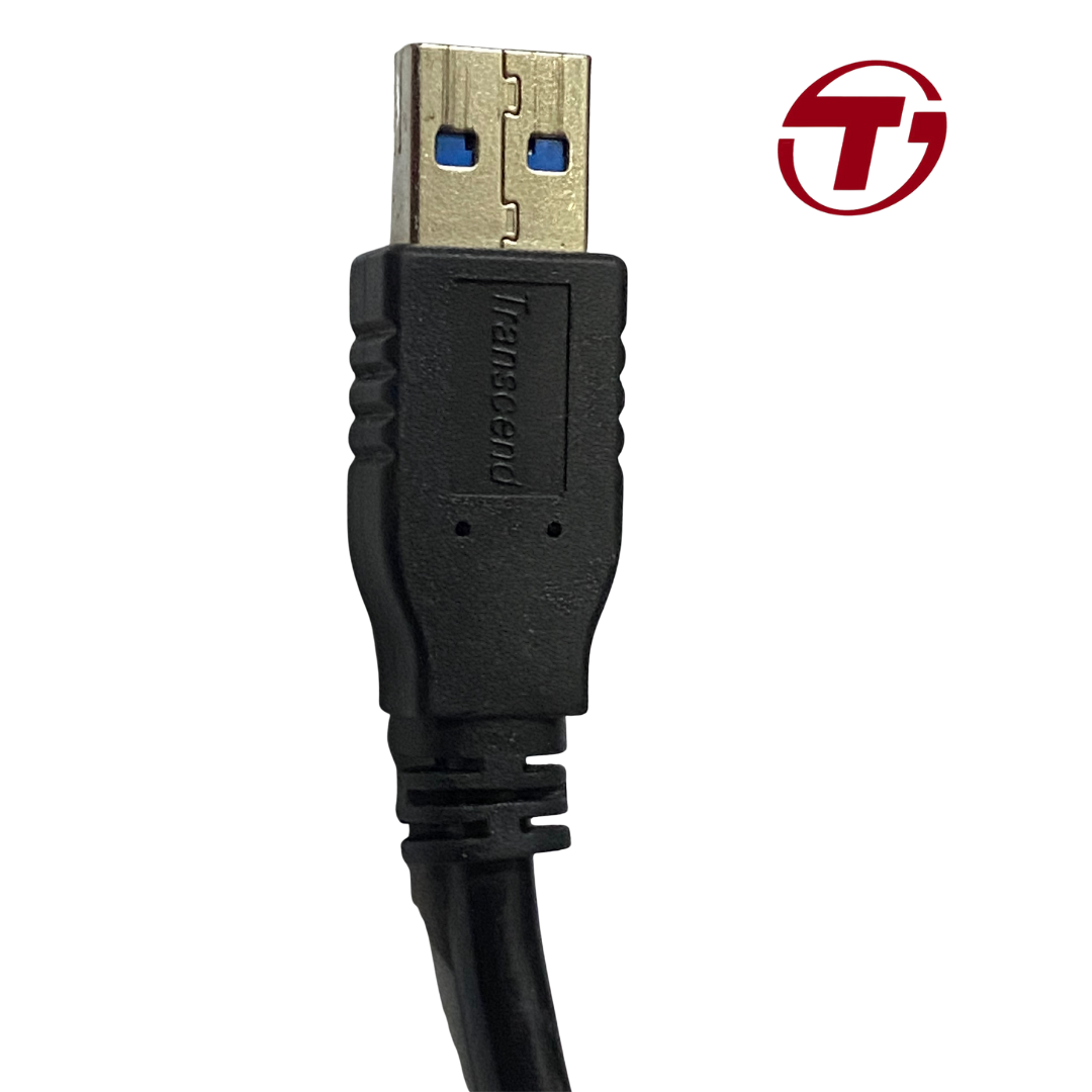Original Transcend USB 3.1 A to Micro B SuperSpeed Cable for WD/Seagate ...