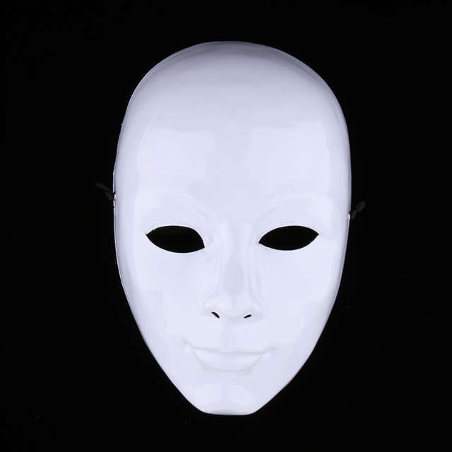 Plain White Blank Decorating Craft Full Face Masquerade Mask Custome ...