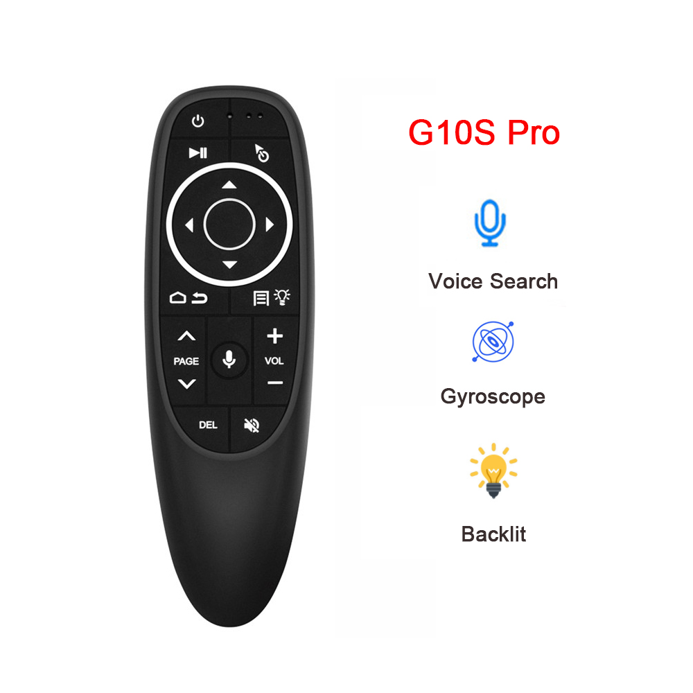 G10S Air Mouse Voice Control with Gyro Sensing Game 2.4GHz Wireless ...