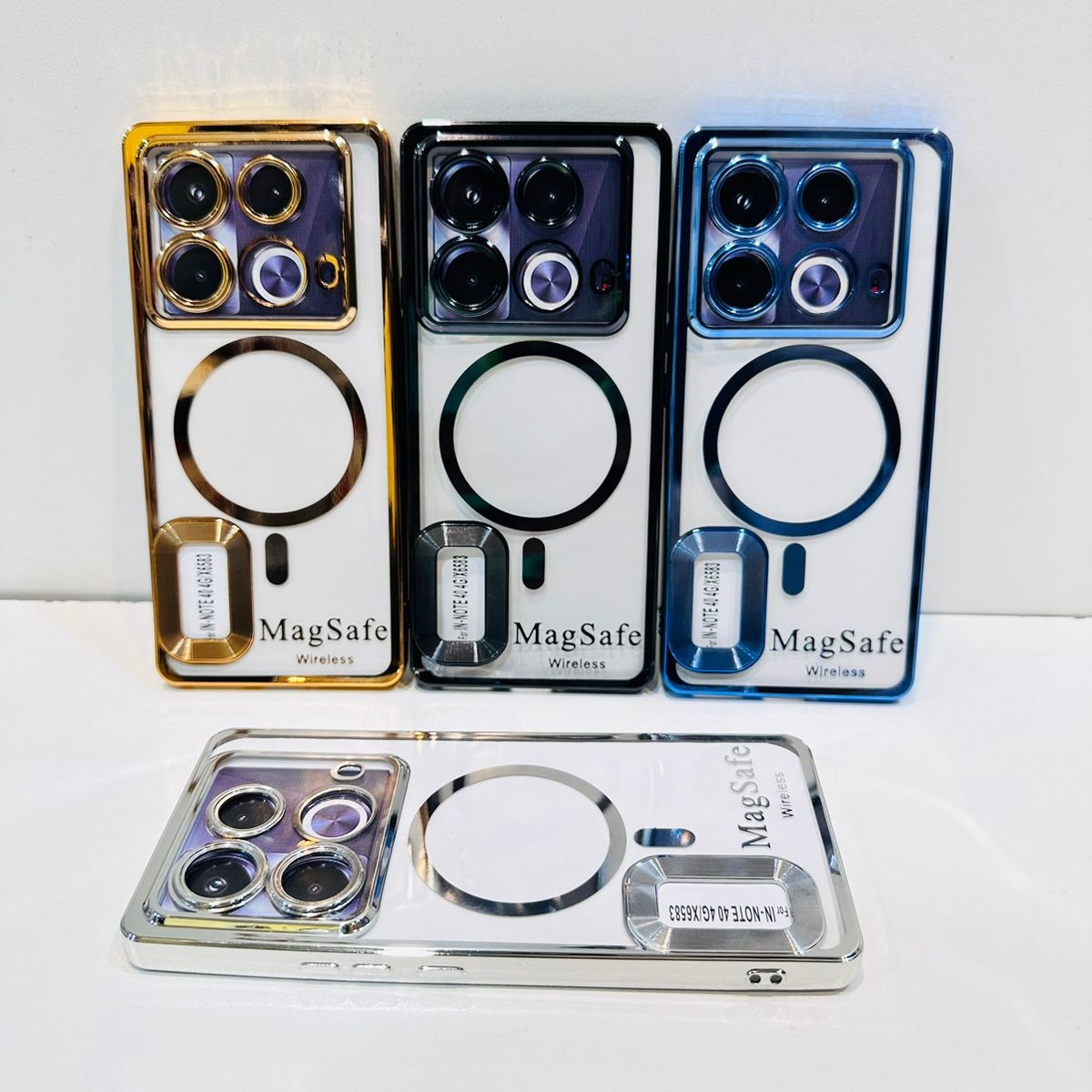 Infinix Note 40 Back Cover Luxury 6D Plating Soft Case - MAG Safe ...