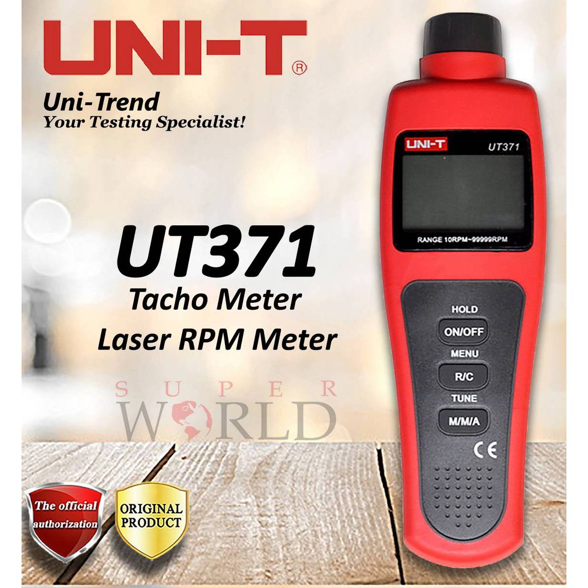 Taco Meter, Laser Rpm Meter Ut 371 - Red Grey | Daraz.pk