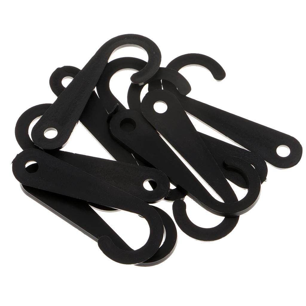 50x Plastic J Hooks Fasteners for Socks T-Shirts Retail Display Hanger ...