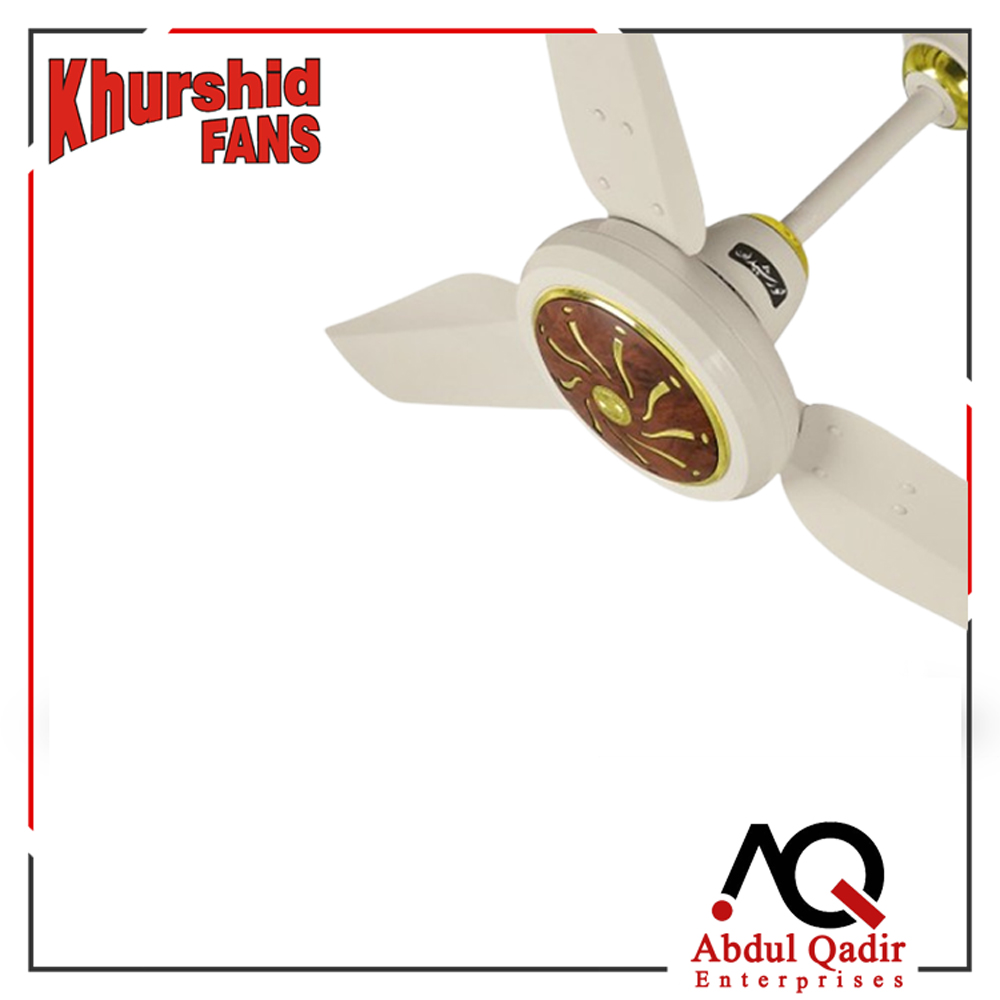Khurshid Fan ICON (AC-DC Ceiling Fan Inverter Hybrid) - Remote Control Copper Winding 56 inches ...