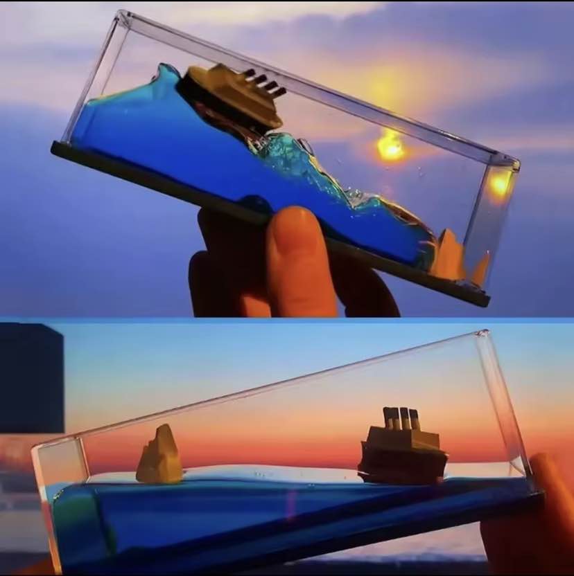 H.M Thousand Sunny Fluid Liquid Drift Barco Playful Ship Bottle Living ...