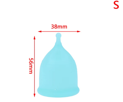 Medical Grade Silicon Menstrual Cup, Periods Cup, + Zipper Fabric Pouch ...
