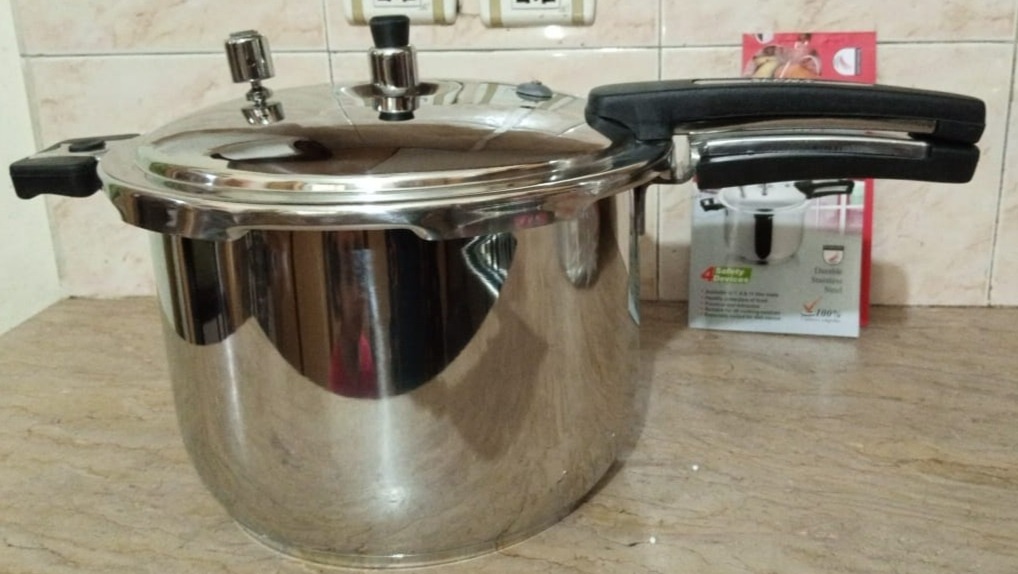 Alpha Pressure Cooker Stainless Steel Double bottom heavy weight cooker ...