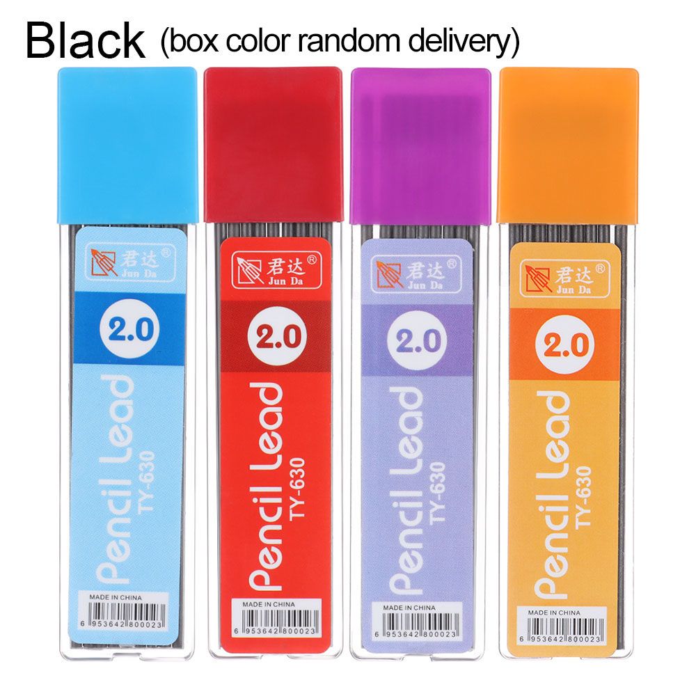 2024 20PCs/Box 2.0mm Graphite Lead Automatic Pencil Replacement Core 2B ...