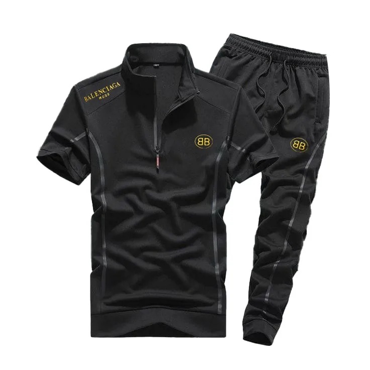 GLF- Black With Golden Print Tracksuit For Men | Daraz.pk