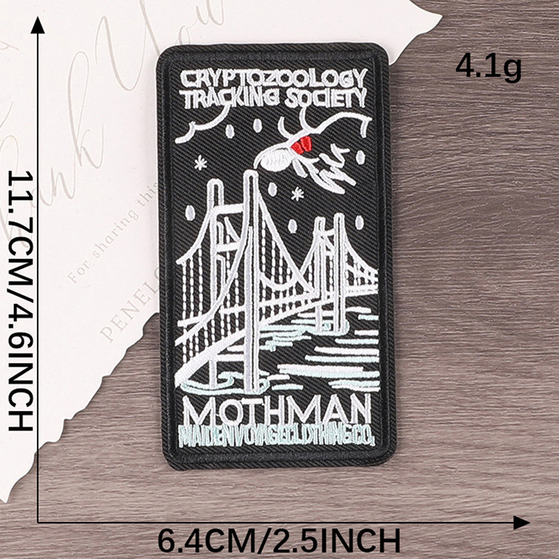 Cryptozoology Embroidery Iron on Patches Monster Cloth Appliques ...