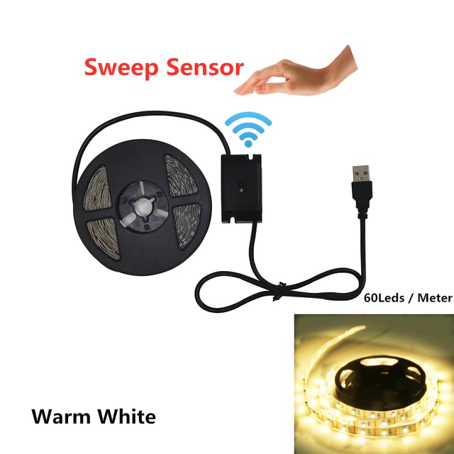 DC 5V Lamp USB Motion LED Backlight LED TV Kitchen LED Strip Hand Sweep ...