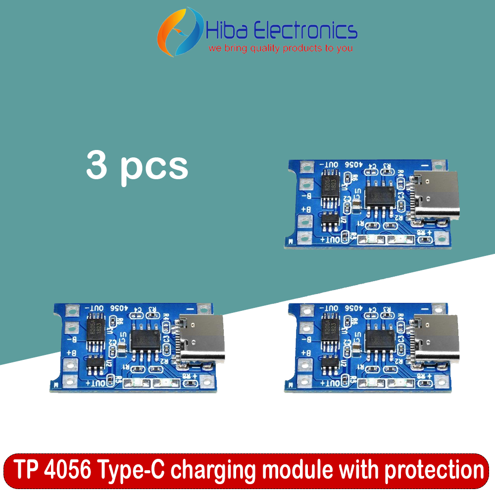 Type-C USB Port TP4056 Lithium Battery Charging βoard 5V 1A 18650 ...