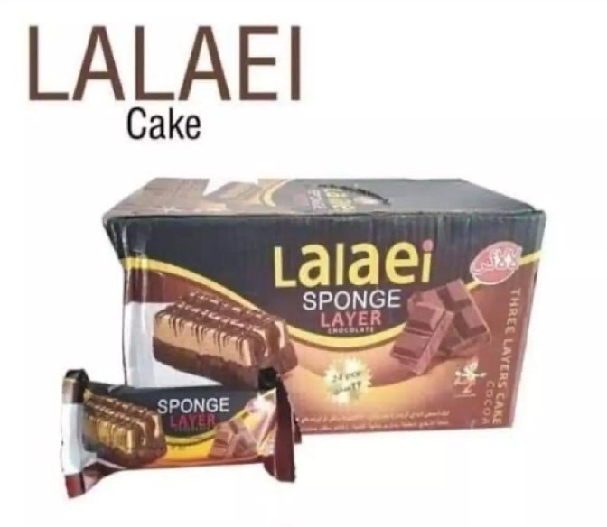Lalaei Sponge 3 Layer Chocolate Cake 24pcs Box | Daraz.pk