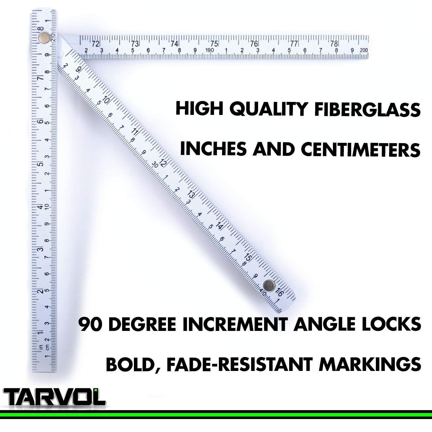 2M10 fold plastic folding ruler 1m10 fold 4 fold Dutch feet metric inch ...