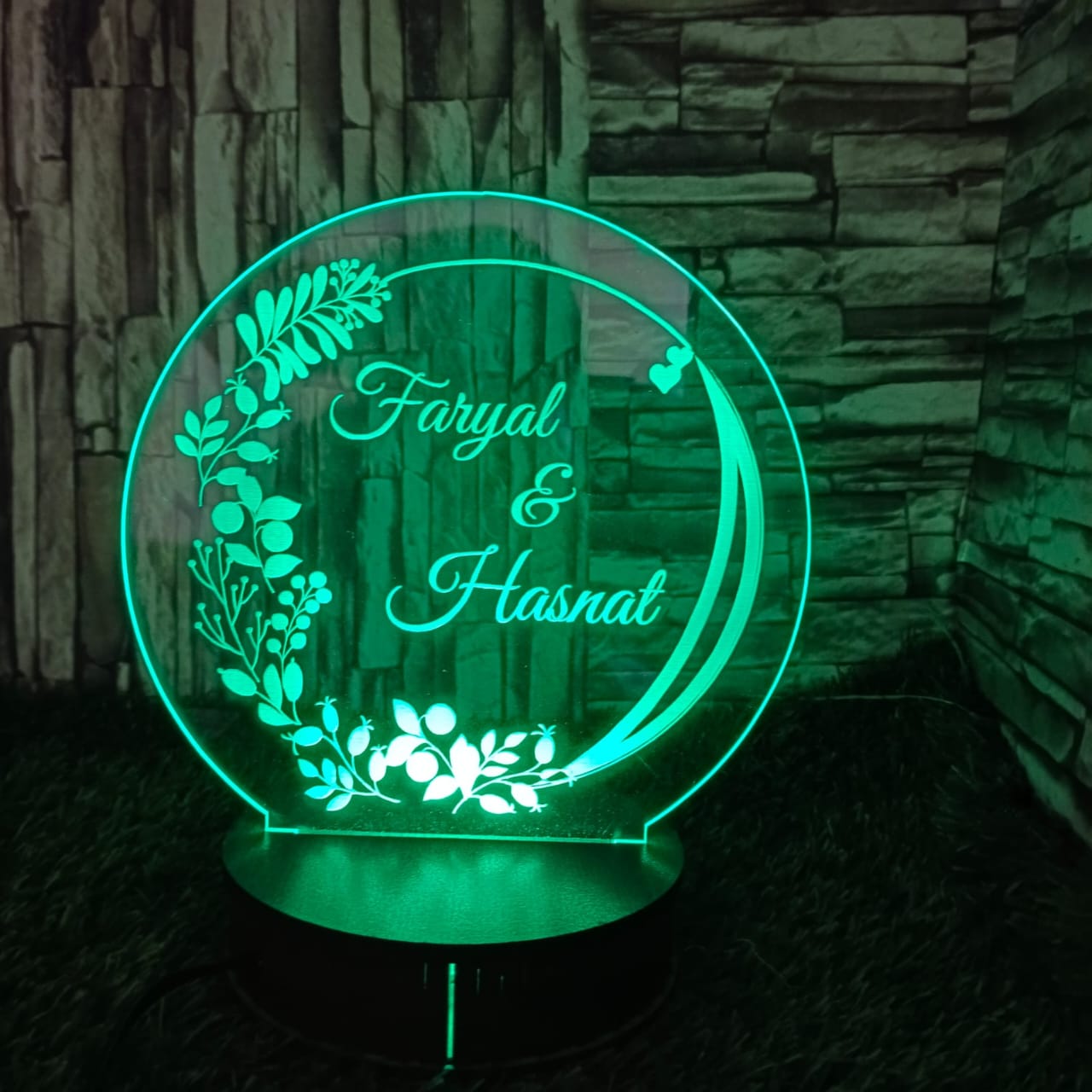 Customize 3d name illusion lamp, 3D Light Lamp, Night Lamp, Decoration ...