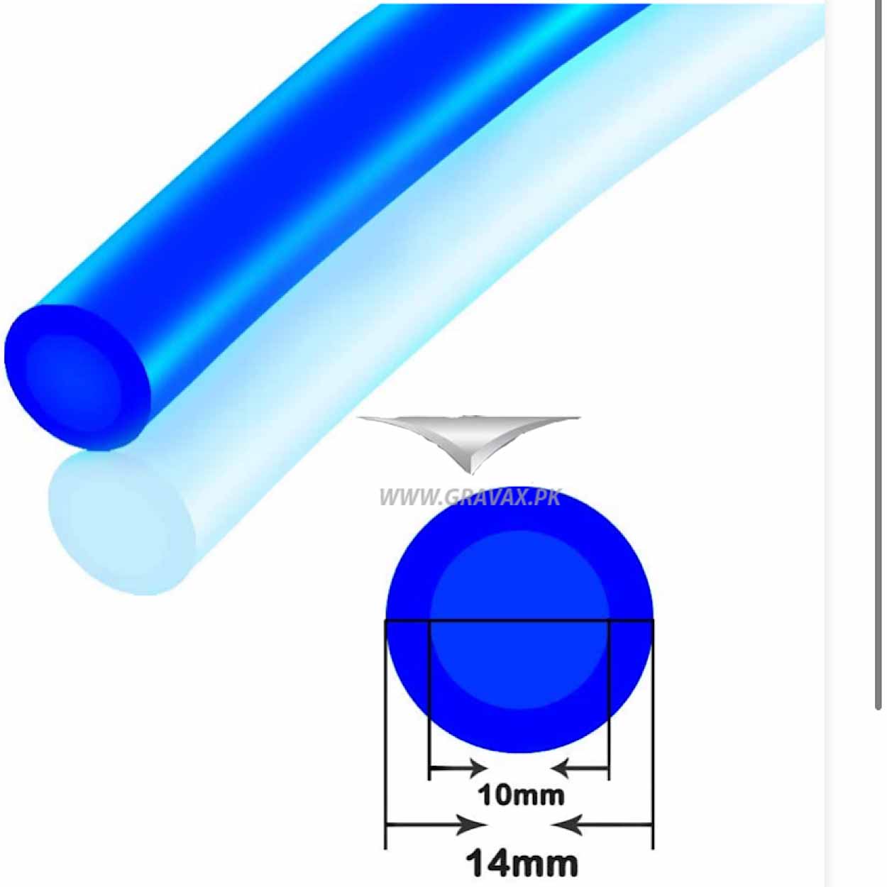 Pneumatic Air Tubing, 14mm OD x 10mm ID 14mm PU Polyurethane Air ...
