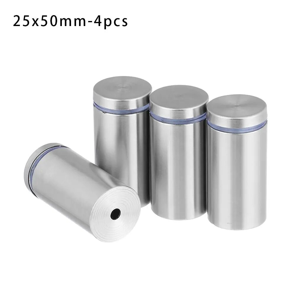 4/6/10Pcs Stainless Steel Advertising Signboard Screw Durable Glass ...