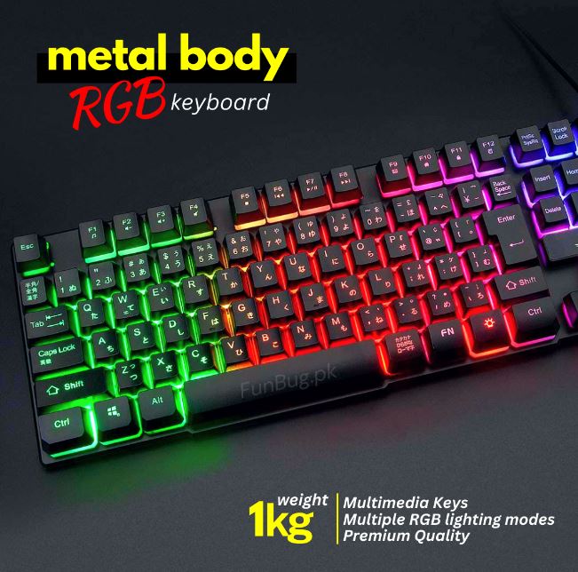Pro Mechanical Gaming Keyboard RGB ~ Backlit Semi Mechanical Feeling ...