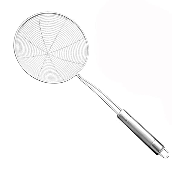 Deep Fry Pakoda/Pasta Channi, Jhara, Puri Strainer, Long Handle ...