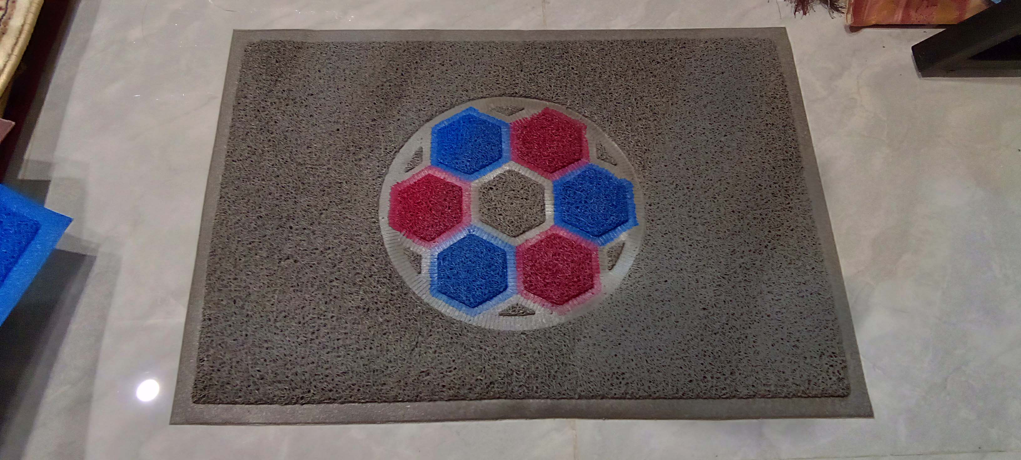 Farsh Door Mat Football Design PVC (Medium) 50x70cm (1.5x2.5ft ...