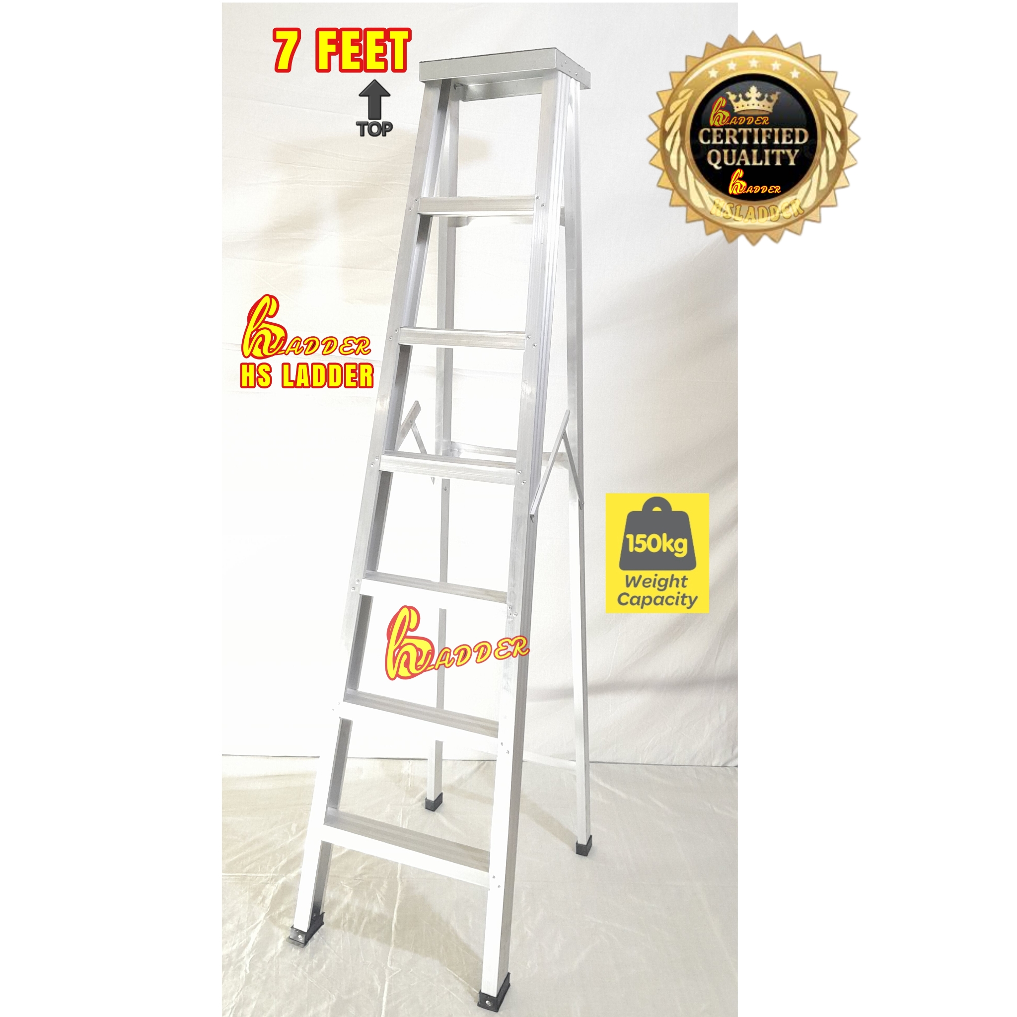 Folding Ladder 10 Ft Heavy Quality 10 Step | Daraz.pk