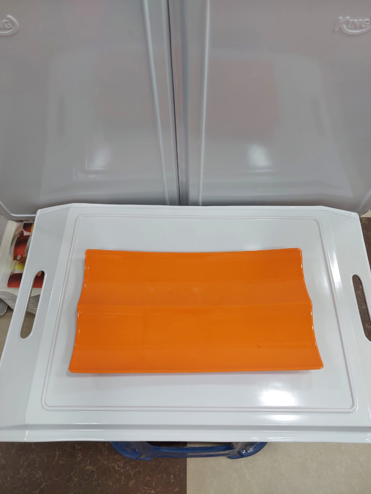 Kabab Platter | Platter for Salad and Kabab | Melamine Serving Tray ...