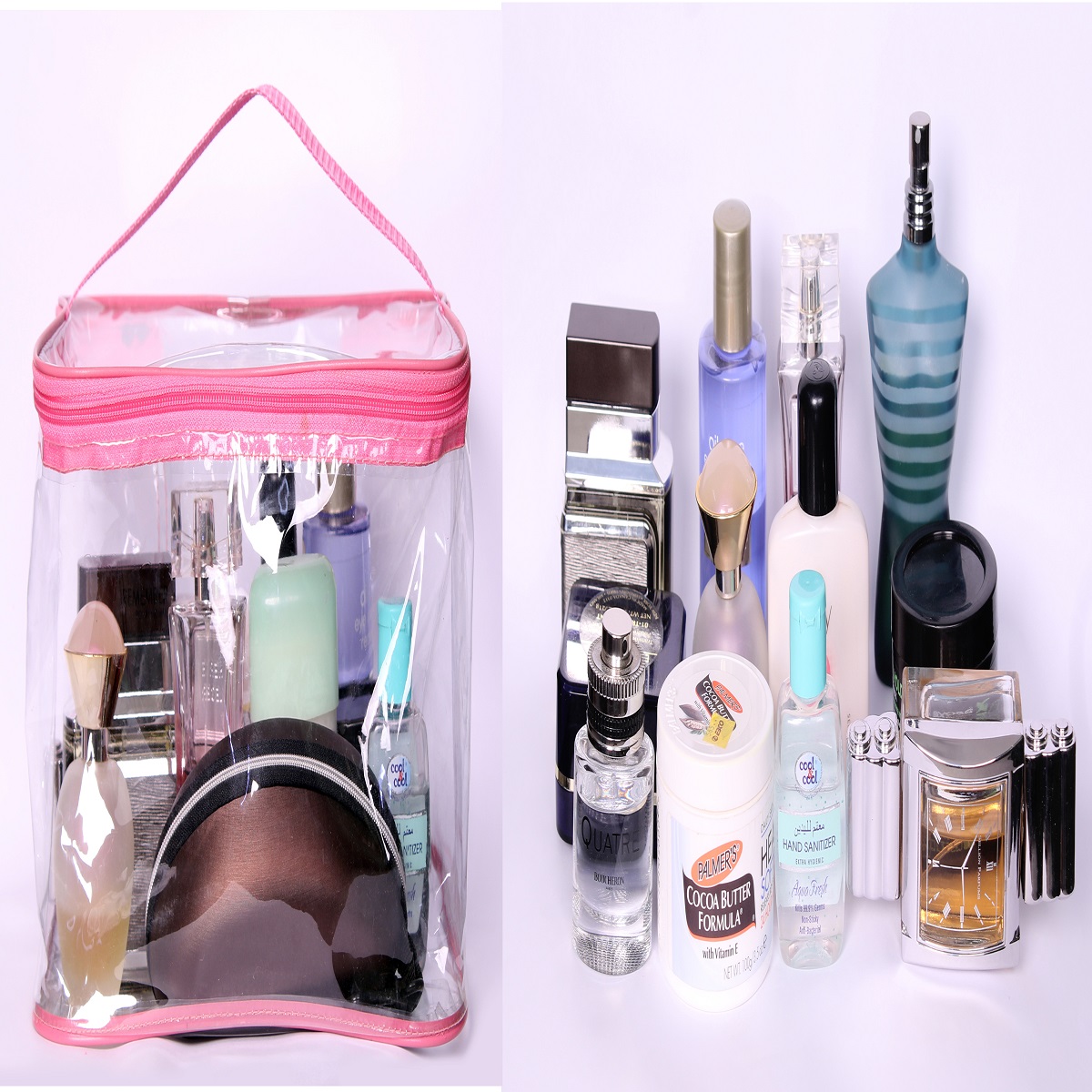 Multi Purpose Cosmetic PVC Plastic Bag Organizer Storage Jewellery ...