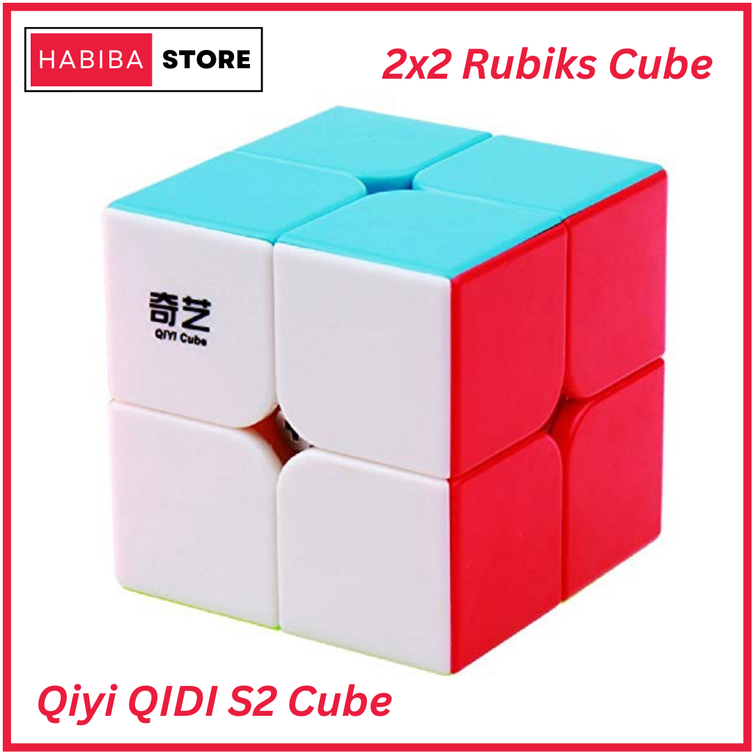 Original Rubiks Cube Qiyi QIDI 2x2 Stickerless Best Quality Fast Speedy ...