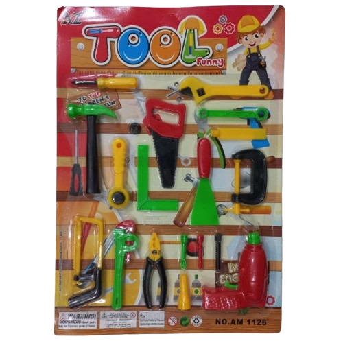 19pcs Plastic Tools Toy Set For Kids Pretend Playset Early Education ...