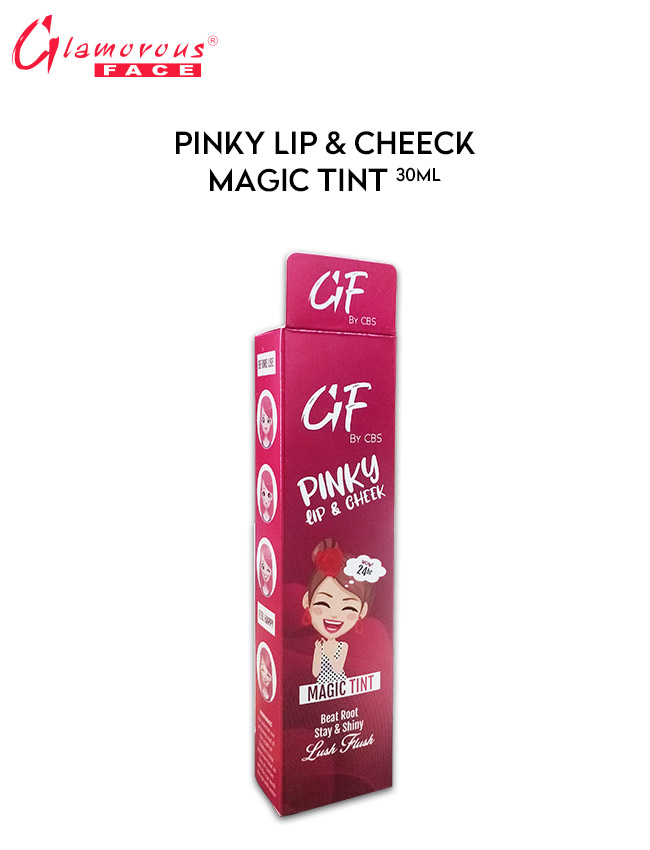 Glamorous Face Pinky Lip And Cheek Wow 24 Hour Magic Tint Beat Root ...