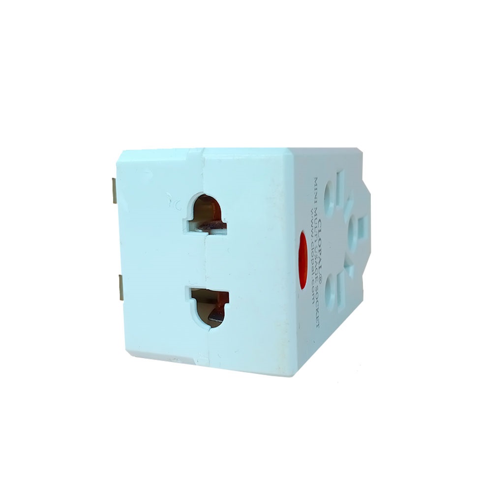 Clopal 15A Round 3 Pin Universal Socket Multi Plug with Fuse | Daraz.pk
