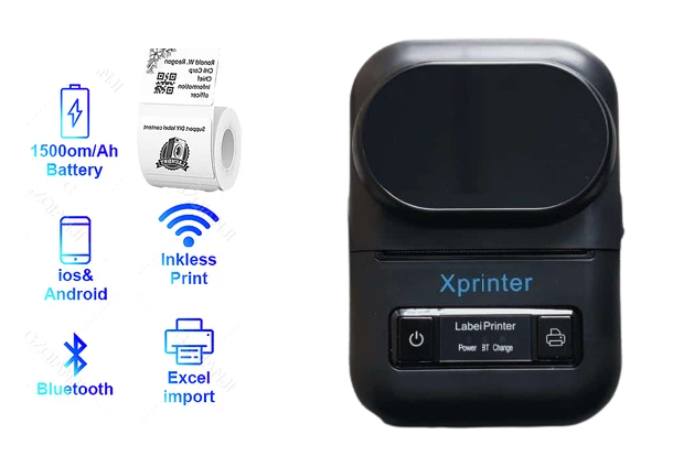 X Printer Mini Portable 2 in 1 Bluetooth + USB Printer / Mini Portable ...