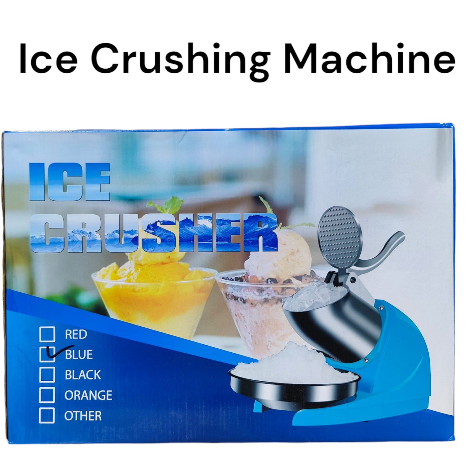 Commercial Electric Stainless Steel Ice Crusher (Ice Shaver) Commercial ...