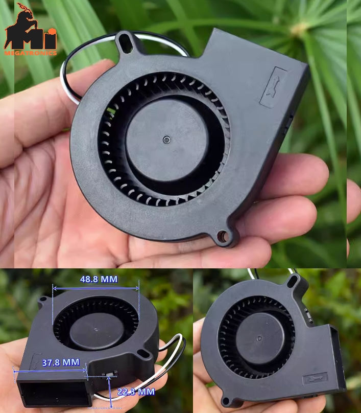 7525 DC 5V-7.4V motor air fan micro blower centrifugal blower fan worm ...