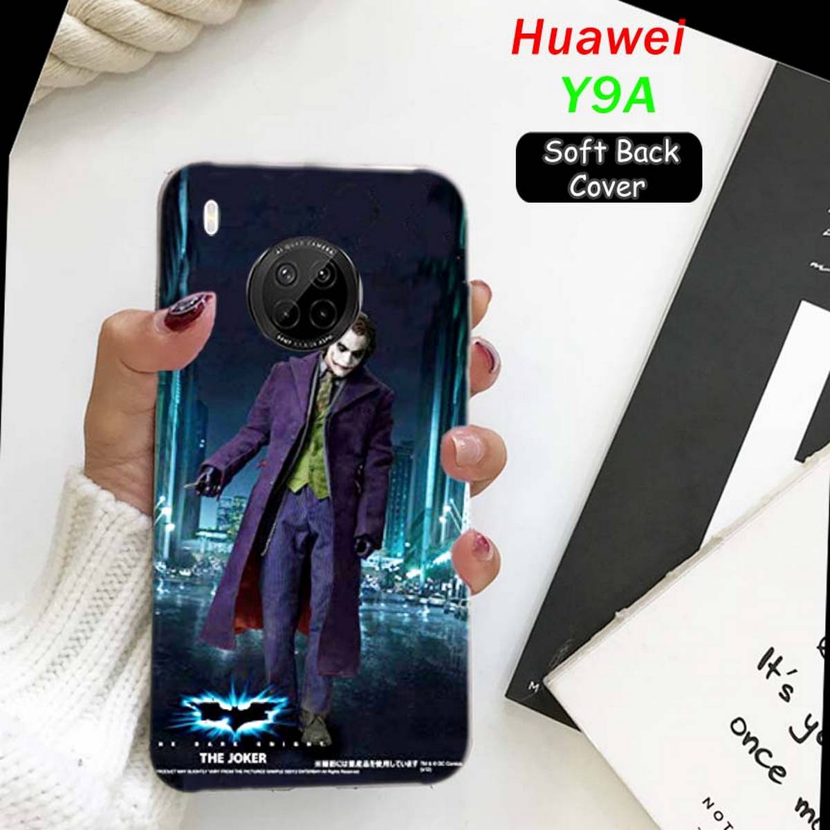 Huawei Y9A Back Cover For Boys - The Joker - 2Gud Soft Case Cover ...