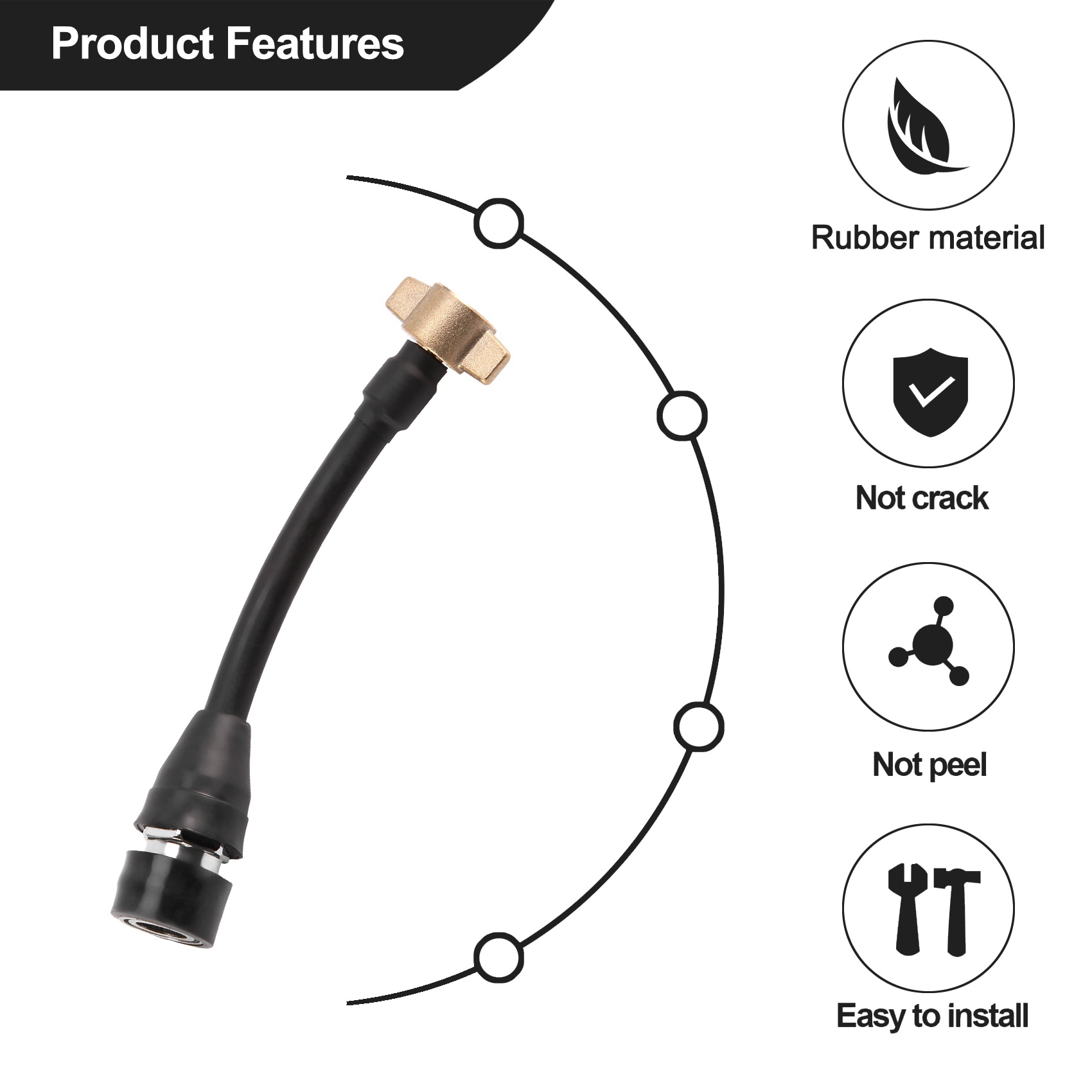 Truck Air Tank Air Intake Connector Connecting Pipe Truck Air Pipe Dust ...