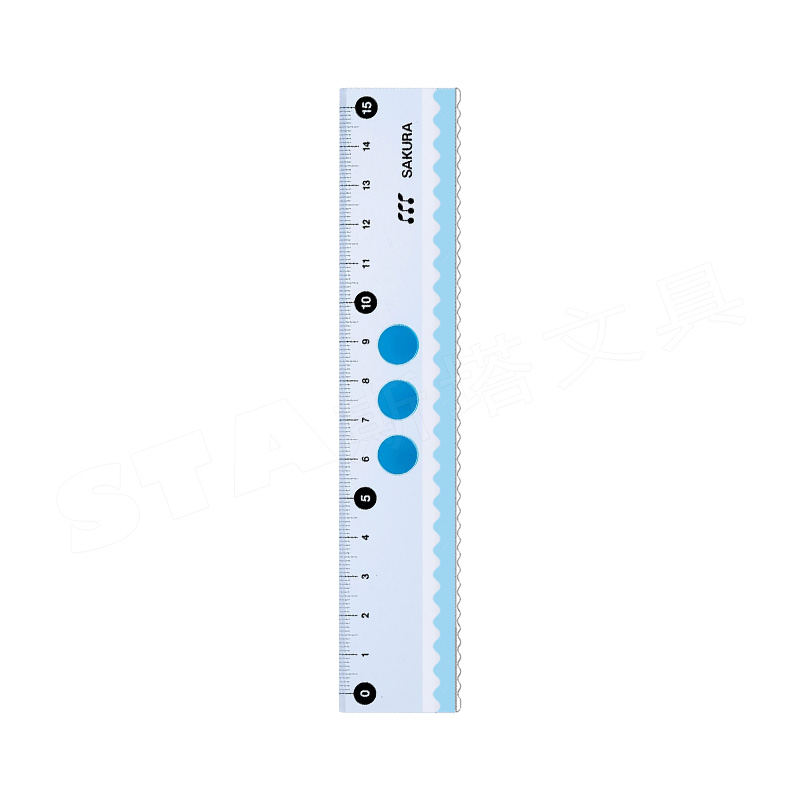 Japanese cherry blossom wave ruler 15cm primary school freshman ...