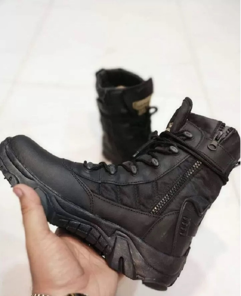 Delta and swat Shoes Long boot Original Leather army commando Shoes Ankle Boots shoes Khaaki ...