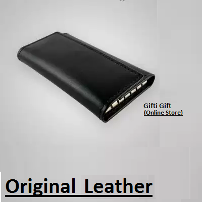 Black Leather Key Pouch Plain Formal Key Holder Car Key Organizer Pouch ...