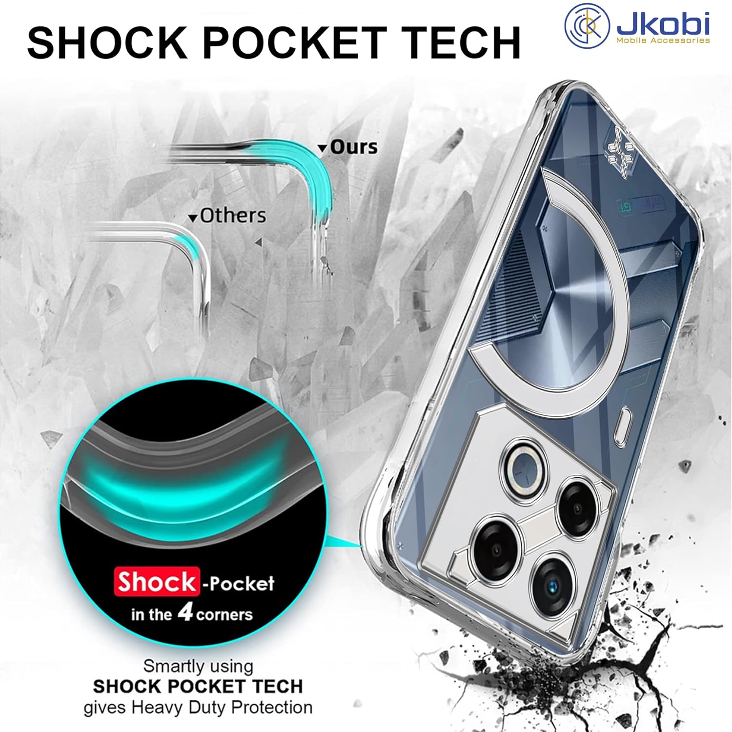 Infinix GT 20 Pro 5G Back Cover Soft Clear Transparent Camera ...