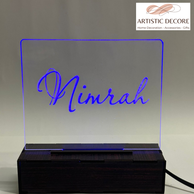 Customized Lamp Name Frame Table Top LED Name Lamp ACRYLIC NAME LAMP ...