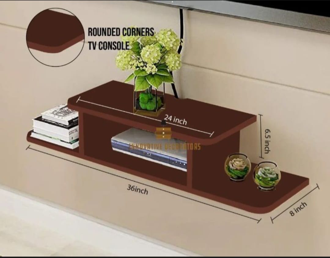 2 Tier Modern Wall Mounted Media Console Floating TV Shelf for Xbox One ...