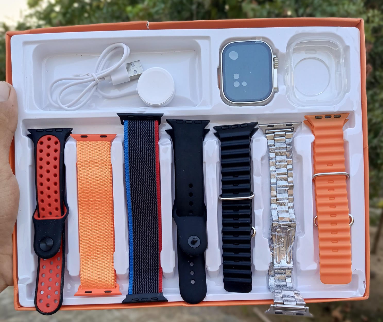 7in1 Ultra Smart Watch with 7 Straps | S100 Bluetooth Watch for Men ...