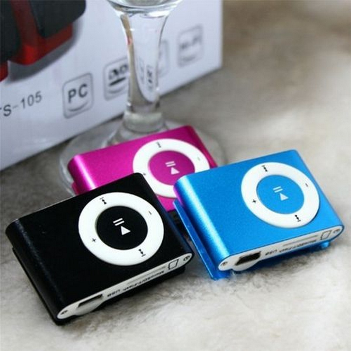 Metal MP3/MP4 Player, Portable Music Player with SD Card Support ...
