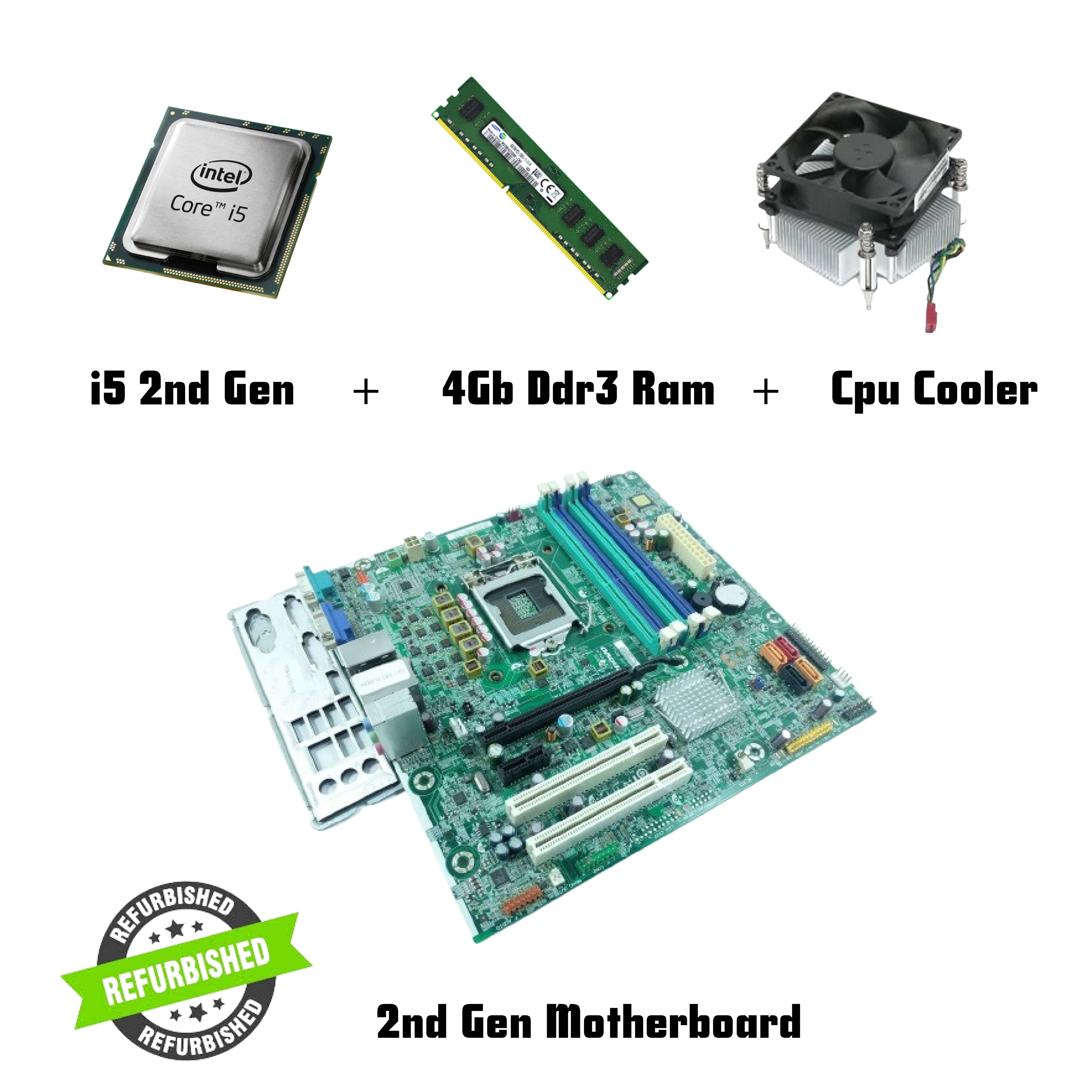 Lenovo 2nd Generation Motherboard With i5 CPU and 4Gb ram | Daraz.pk