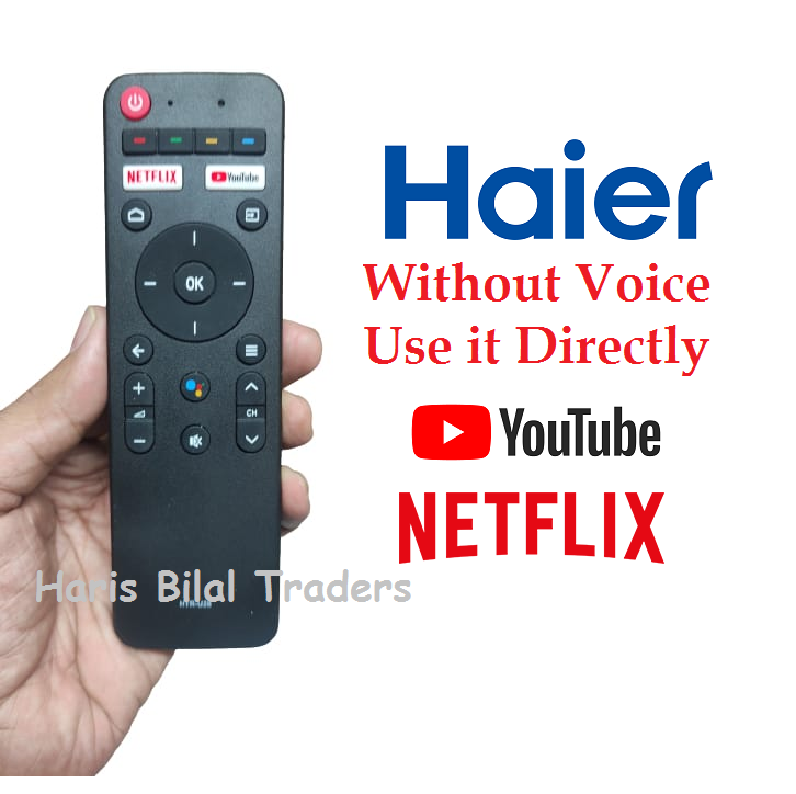 Haier Smart Android LED TV Remote Control Without voice cammand with ...