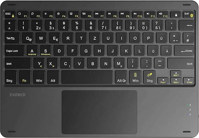 Inateck Tablet Keyboard with Touchpad, Compatible with Android Tablets ...