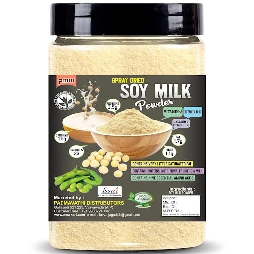 Pmw - New Jar Pack - Organic - Pure & Natural - SOYA Bean Milk Powder ...